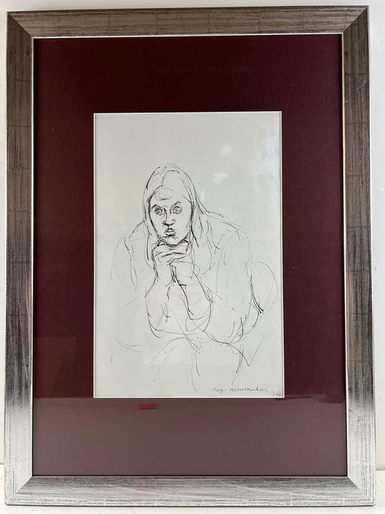 Grosser Sitzende Dame Zeichnung Unleserlich Signiert. (Gebraucht) in Neuhausen am Rheinfall für ...