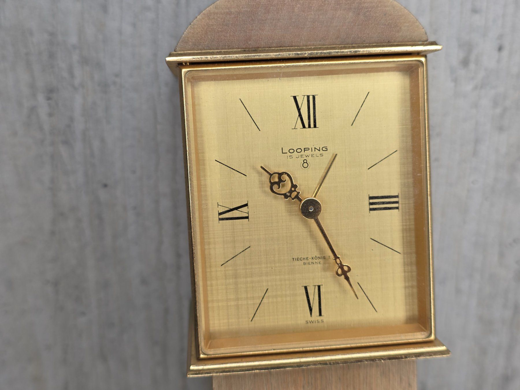 3-Set Vintage Uhren, Tischuhr,Reiseuhr, Looping ,Reuge Music (Defekt ...