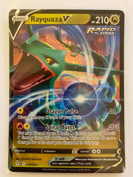 Pokemon Rayquaza V 110/203 Evolving Skies EN | Kaufen auf Ricardo