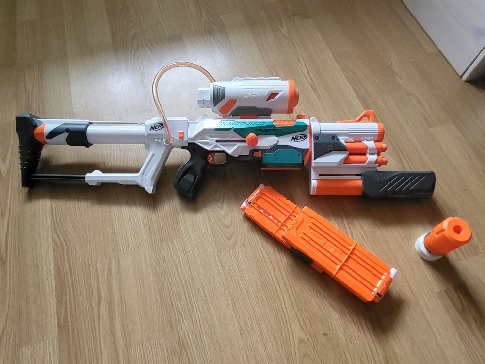 Nerf N-Strike Modulus Tri-Strike mit Zubehör (D'occasion) à Bern pour CHF 40 – avec livraison ...