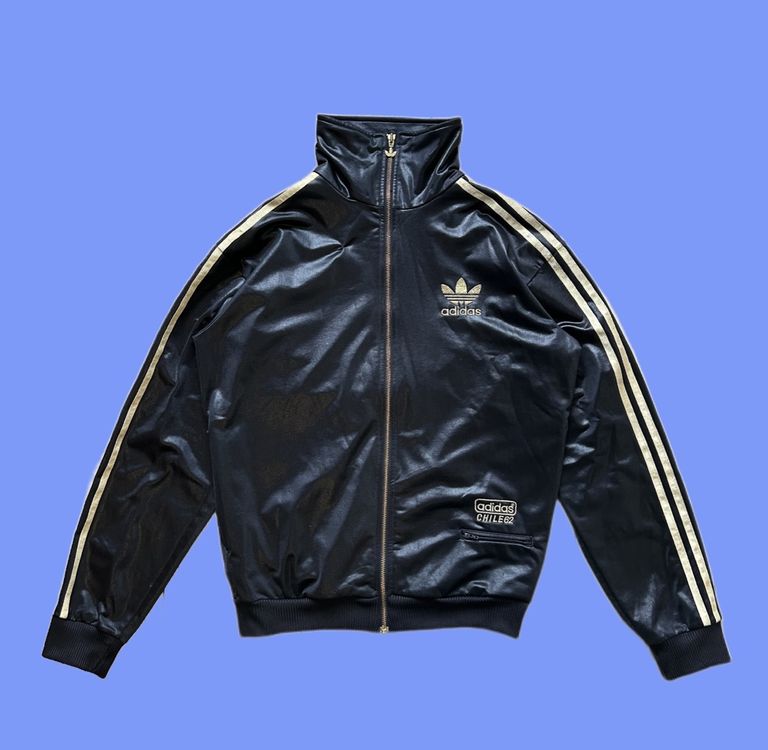 Vintage Adidas Chile 62 Track Jacket Black/Gold (Gebraucht) in brent ...