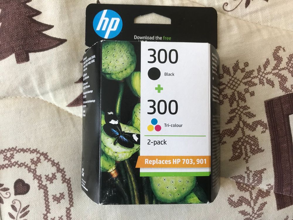 HP 300 - DUO PACK - BLACK and COLOR - JAN 2025 - NEW !!! (Neu und ...