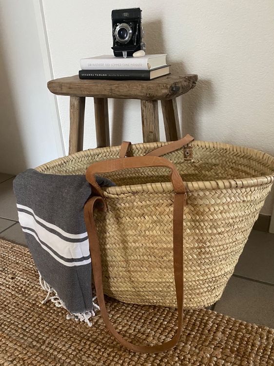 Korb Tasche Shabby Chic neu Beutel geflochten | Kaufen auf Ricardo