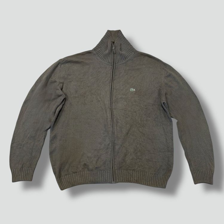 Lacoste vintage knitted zip-up jacket 90s retro strickjacke (Gebraucht ...