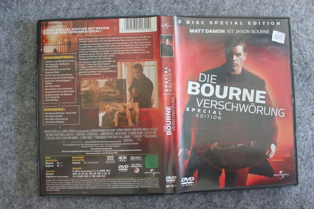 Die Bourne Verschwörung - Special Edition (2 Disc)(1605) (Gebraucht) in Geroldswil für CHF 1 ...