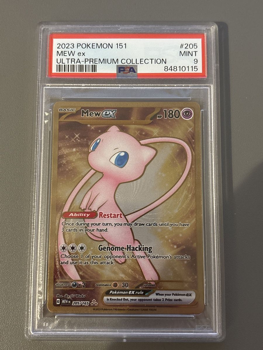 Pokemon 151 Mew ex Gold Karte PSA 9 Mint Zustand! Top! (Neu (gemäss ...