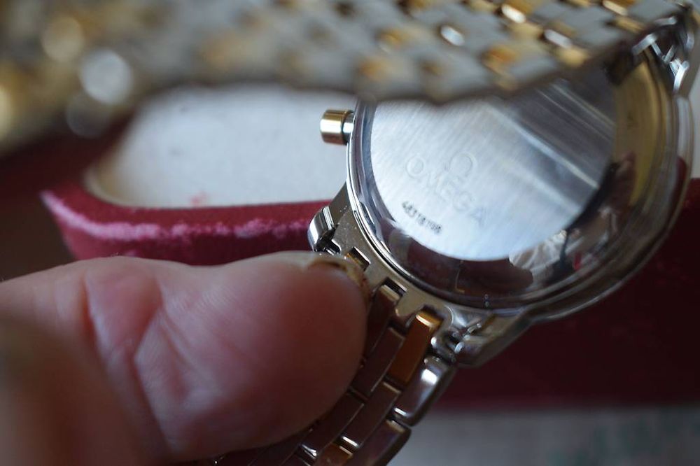 Montre Omega neuve Speed Master Devile acier or 18 kt (Neu und ...