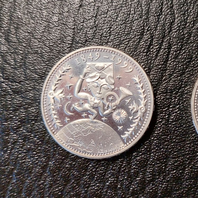 swissmint - Gedenkmünze 1999 "150 Jahre Post" (Neu (gemäss Beschreibung)) in Rotkreuz für CHF 40 ...