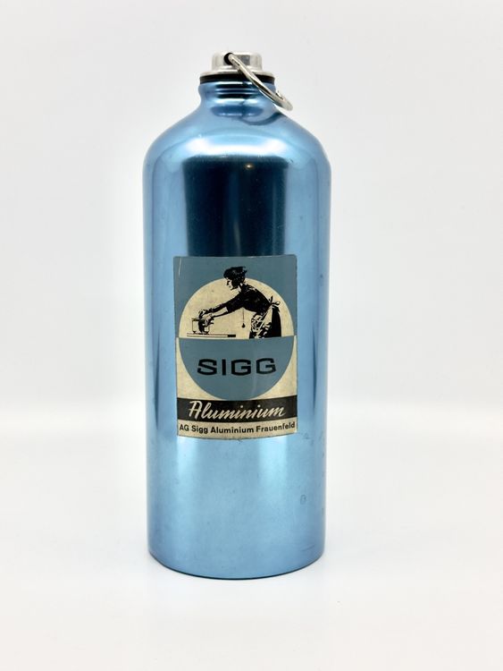Vintage SIGG Alu-Trinkflasche blau 70er Jahre Schweiz (Gebraucht) in ...
