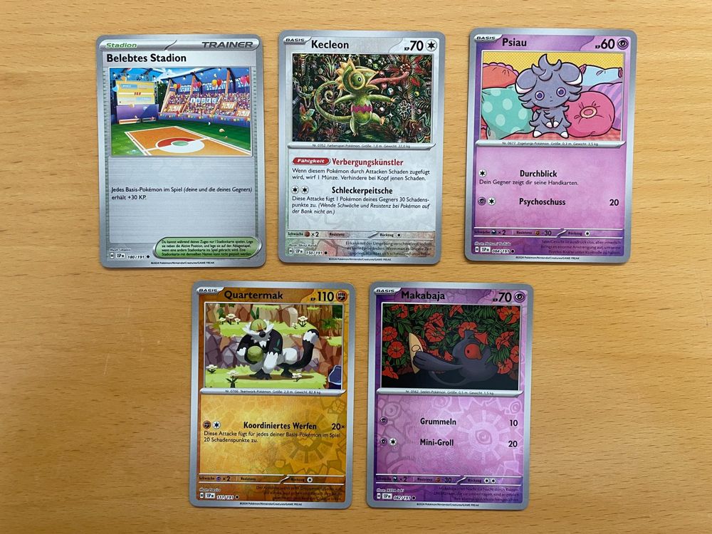 Pokemon Reverse Karten Set (Versand gratis) (Neu (gemäss Beschreibung ...