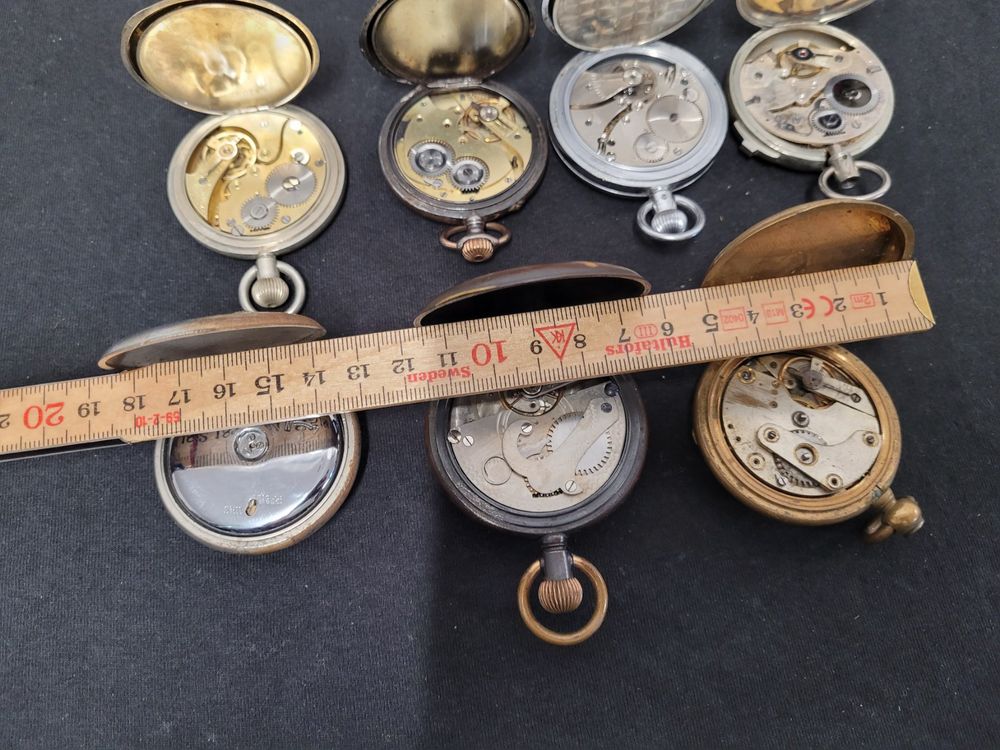 7 antike Taschenuhren (Gebraucht) in Wolfertswil für CHF 79 – mit Lieferung auf Ricardo kaufen