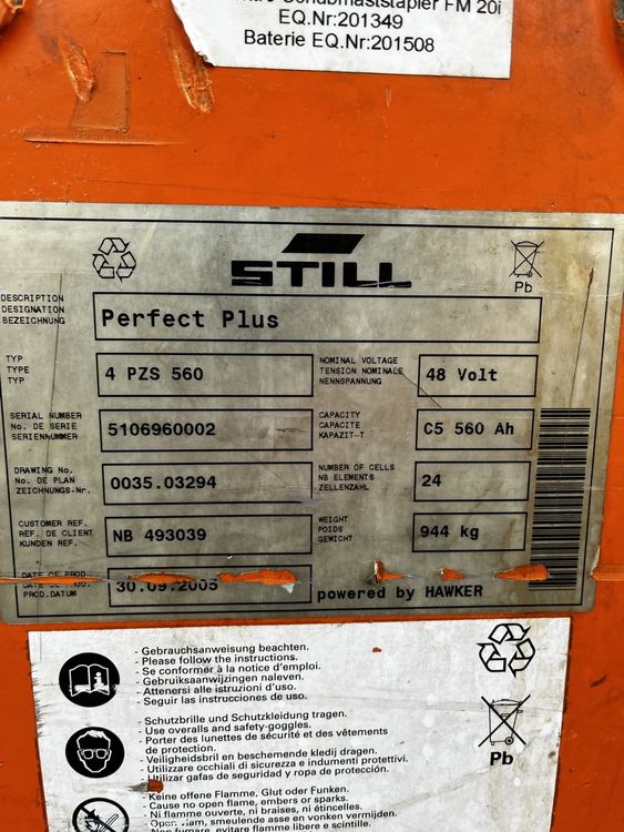 Schubmaststapler STILL FM20 T (Gebraucht) in Unterterzen für CHF 200 – nur Abholung auf Ricardo ...