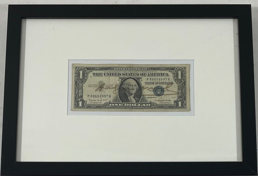 Andy Warhol (1928-1987) 1 Dollar Schein Handsigniert (Gebraucht) in Root für CHF 1020 – mit ...