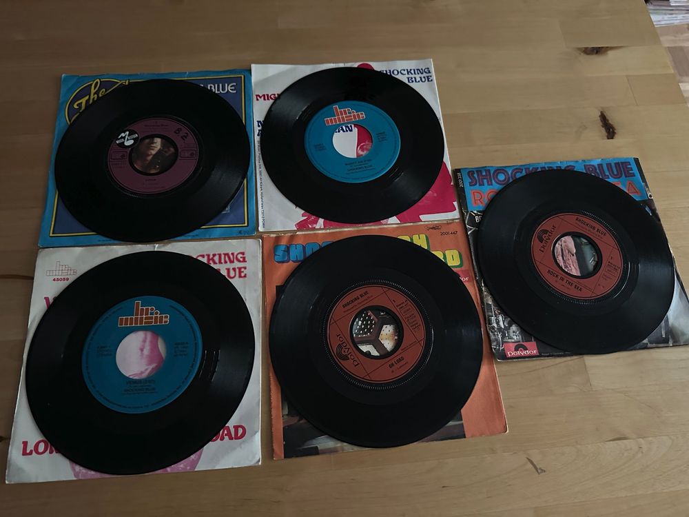 SHOCKING BLUE tolle Single Sammlung Venus 7" Mariska Veres (Gebraucht ...
