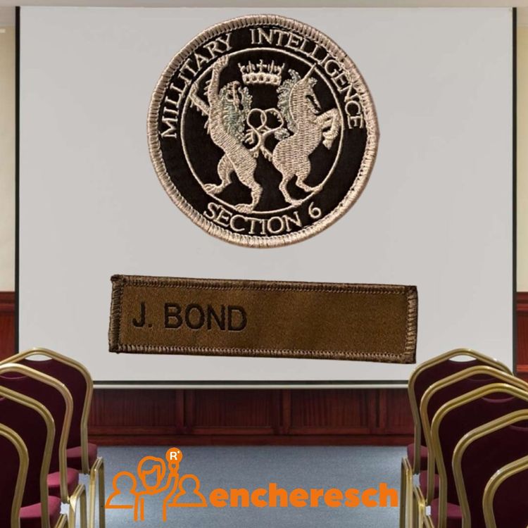 Patch - Badge & Namenschild [MI6 - J. BOND] (Neu (gemäss Beschreibung ...