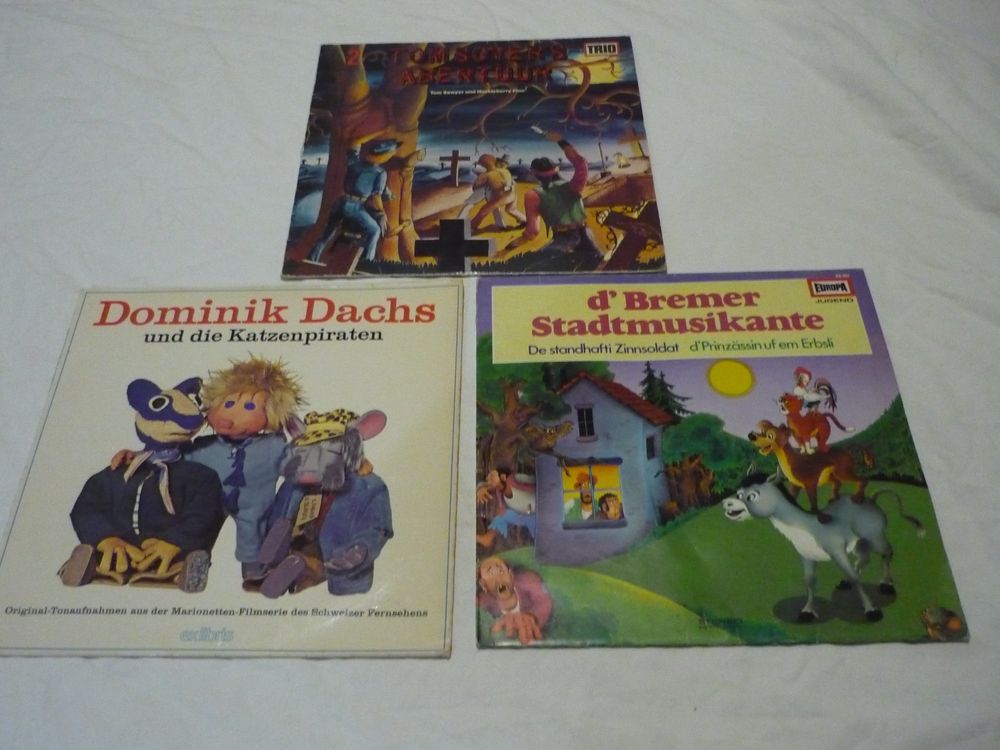 LP Vinyl Kinder Hörspiel - 3x CH Dialekt Mundart D. Dachs ua (Gebraucht ...