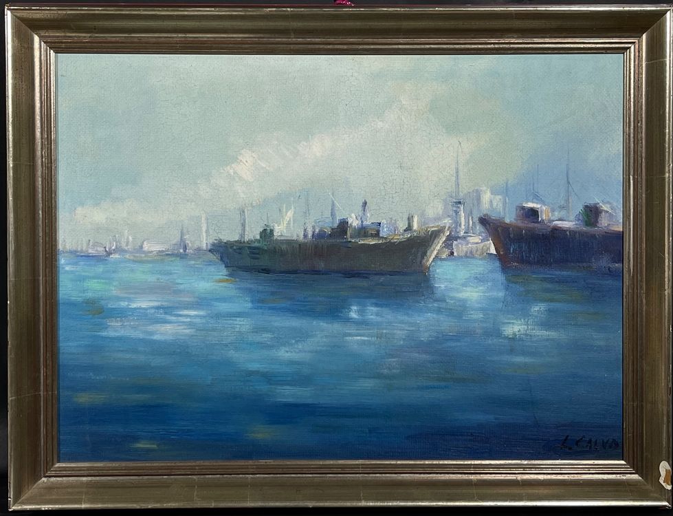 Meerszene Mit Schiffe unleserlich Signiert (Gebraucht) in Root für CHF 10 – mit Lieferung auf ...