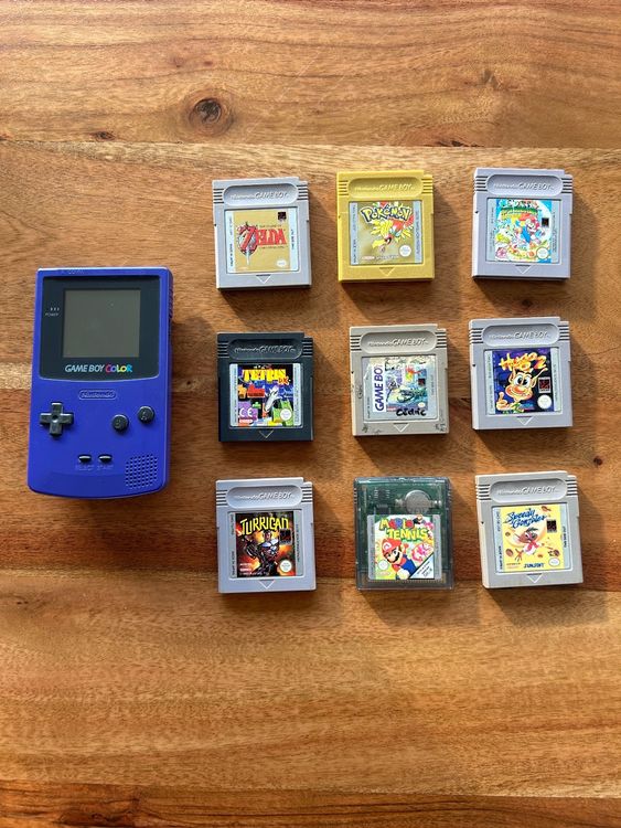 Nintendo GAME BOY Color inkl. 9 Games (Gebraucht) in Scharans für CHF ...