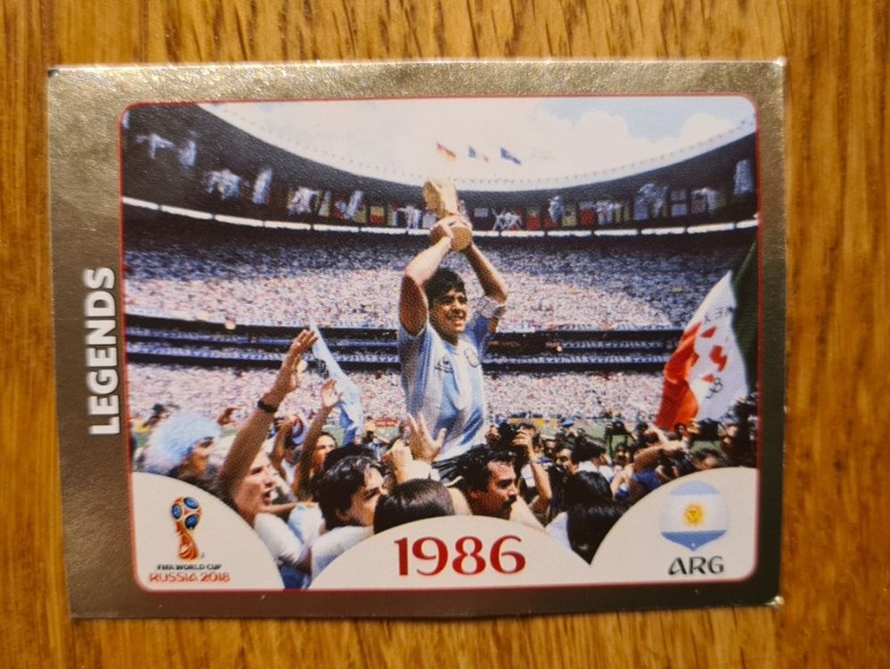 Panini WM 2018, Legends Argentina, Gold Edition, Bild 676 (Gebraucht ...