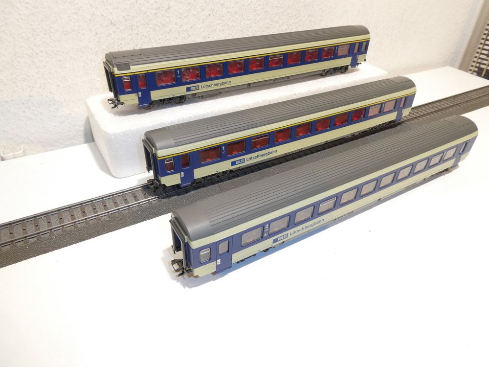 3 Roco Personenwagen BLS 1.Kl / 2.Kl HO (Q101) (Gebraucht) in Luzern ...