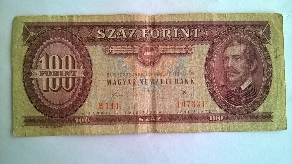 Billet banque Hongrie 100 Forint 10/01/1989 BE | Kaufen auf Ricardo Billet banque Hongrie 100 Forint 10/01/1989 BE | Kaufen auf Ricardo