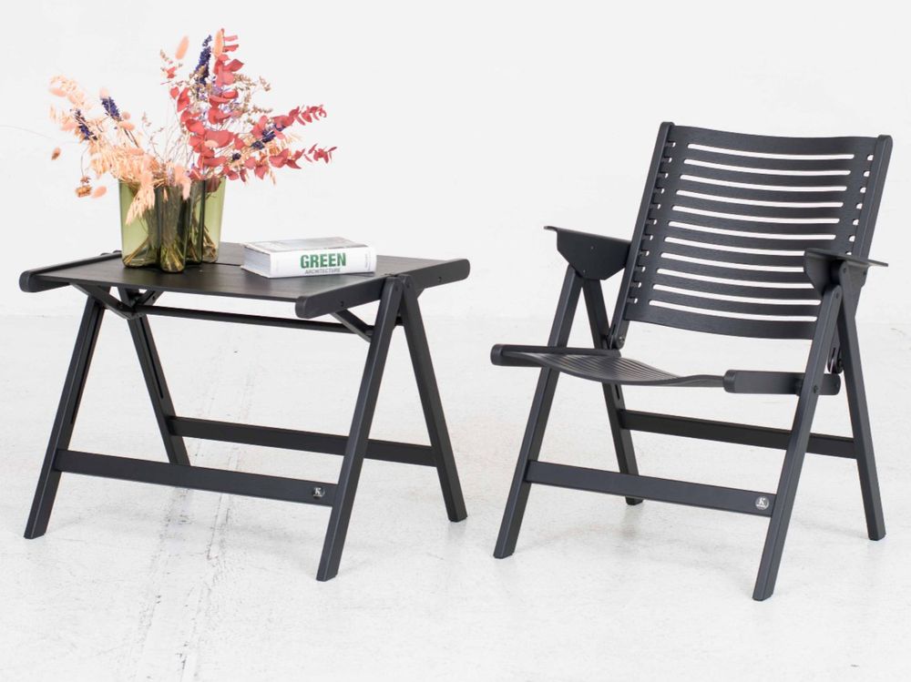 Rex Kralj Rex Lounge Chair von Niko Kralj in Schwarz - NEU (Neu und ...