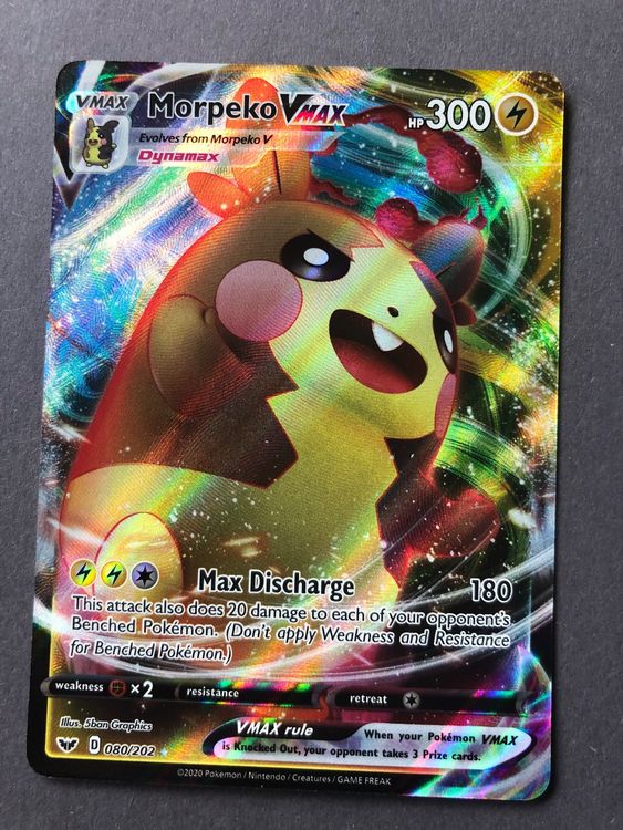 Sword & Shield EN Morpeko VMAX 080/202 Pokemon Sun & Moon | Kaufen auf ...