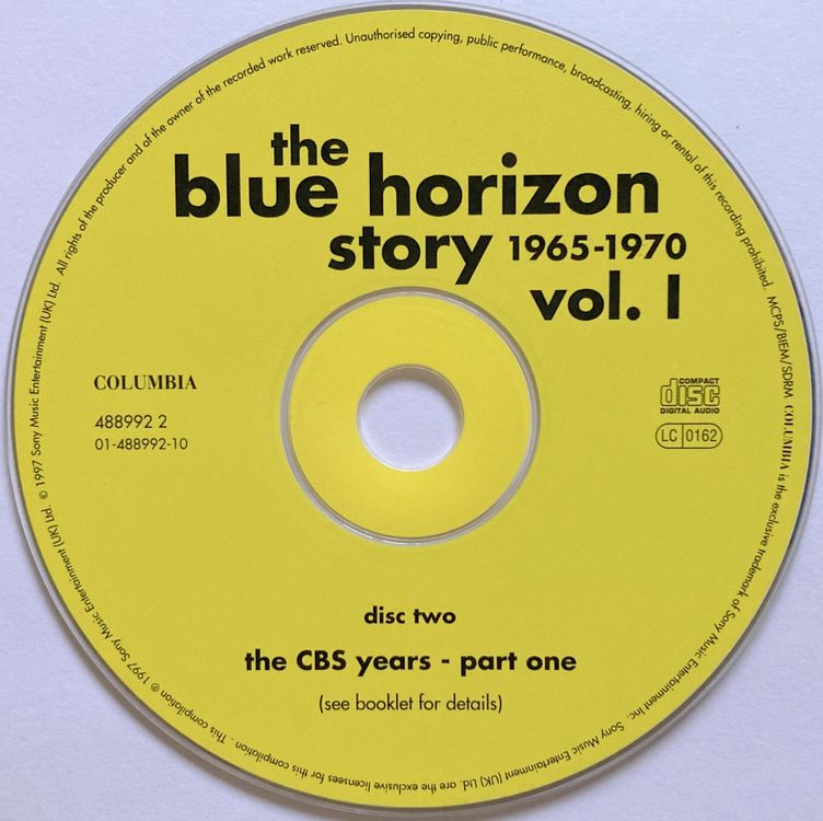 VARIOUS ARTISTS - THE BLUE HORIZON STORY 1965-1970 VOL. 1 (Gebraucht ...
