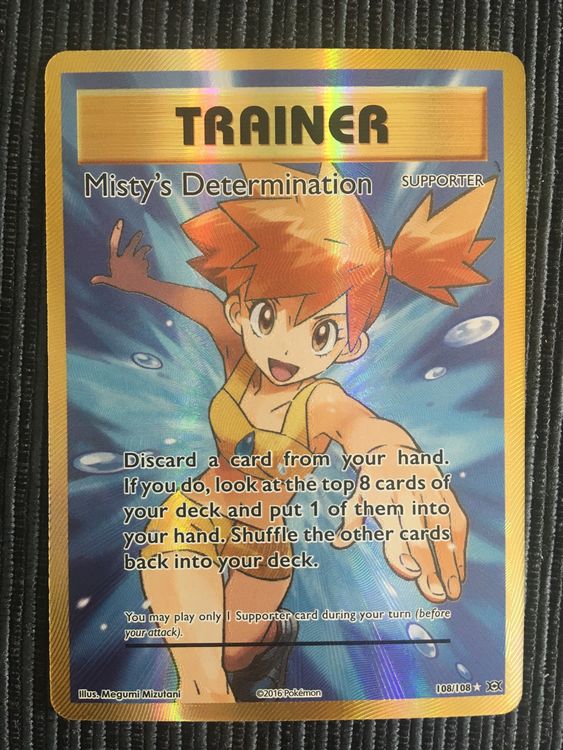 Pokemon Misty‘s Determination Gold XY Evolutions near Mint (Neu (gemäss ...
