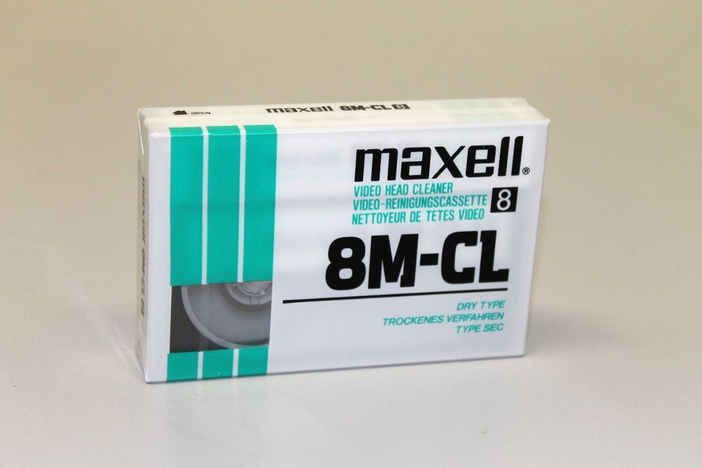 Maxell 8M-CL Video Head Cleaner Video8 (Neu und originalverpackt) in ...