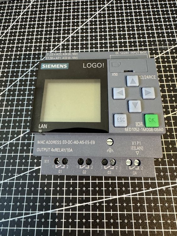 Siemens LOGO! 12/24RCE, 6ED1052-1MD08-0BA0, Top Zustand (Gebraucht) in ...