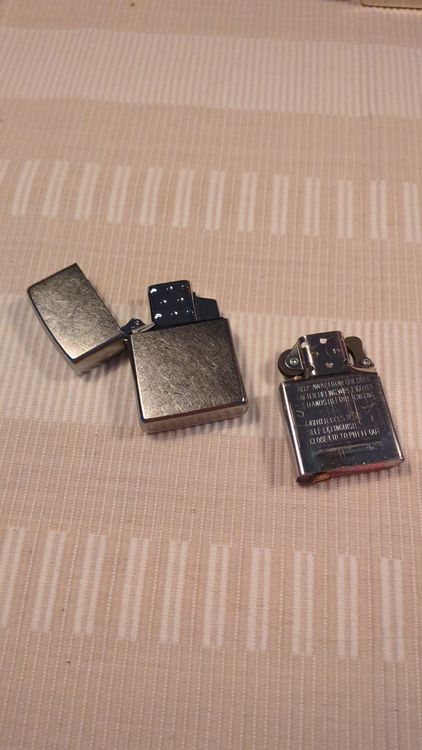 Zippo Feuerzeug mit Zusatz Einsatz Gas | Kaufen auf Ricardo