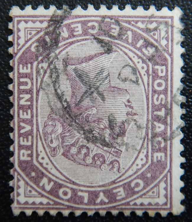 Ceylon Kat. 95 gest. inverted WZ 1886 Kat. 160 £ (Gebraucht) in Zürich ...