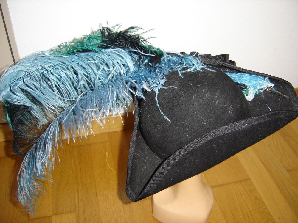 FEDERHUT -3-ECK HUT MIT FEDERN -FASNACHT | Kaufen auf Ricardo