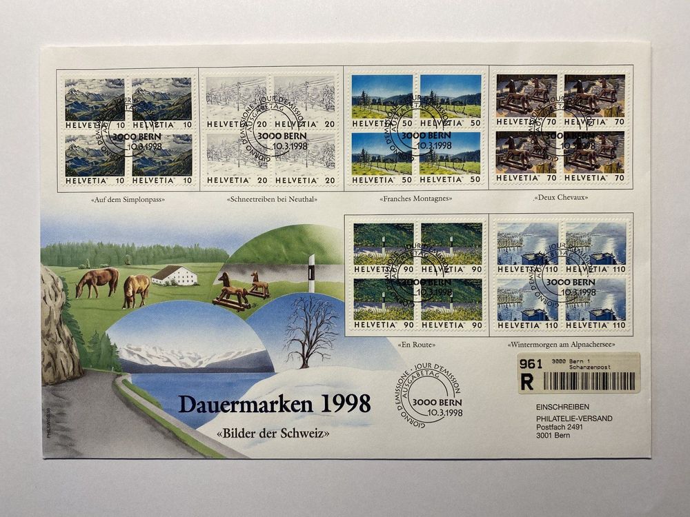 FDC Grossbrief Bilder der Schweiz 1998 ET | Kaufen auf Ricardo