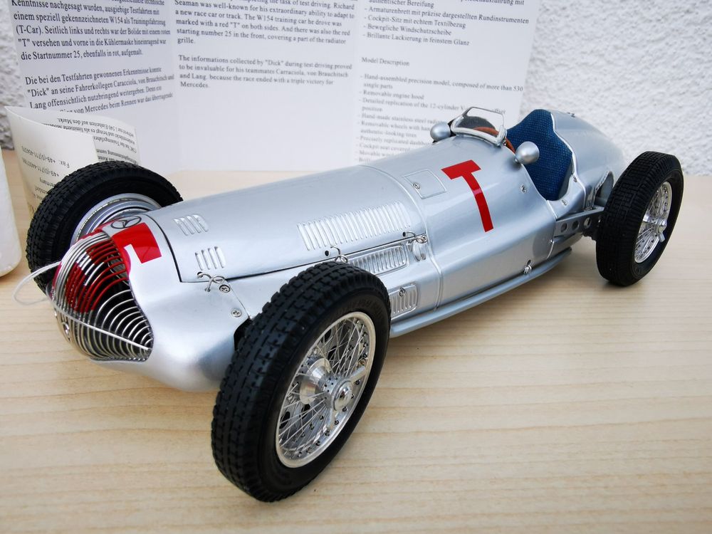 CMC 1/18 Mercedes W154 1938 Trainingsfahrzeug, neu in OVP (Neu und originalverpackt) in Felben ...