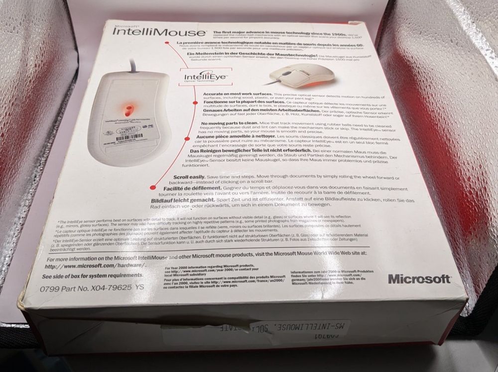 Microsoft Intellimouse Optical - Neu OVP Windows 98 [A1] (Neu und ...