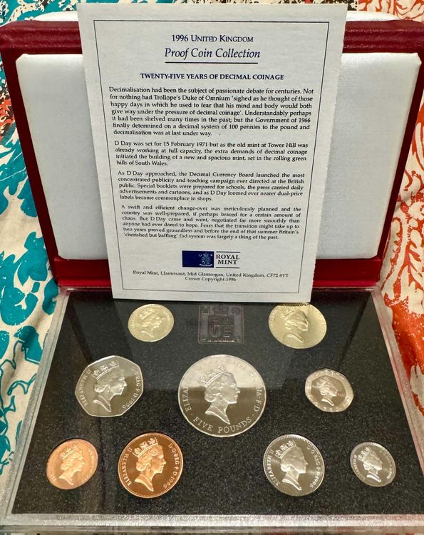 UK coin set 1996 Proof (Neu und originalverpackt) in Zürich für CHF 16 ...