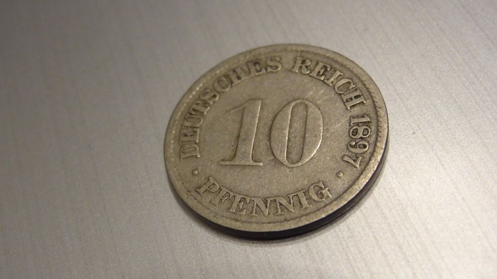 1897 10 Pfennig Deutsches Reich (Gebraucht) in für CHF 1 – mit ...