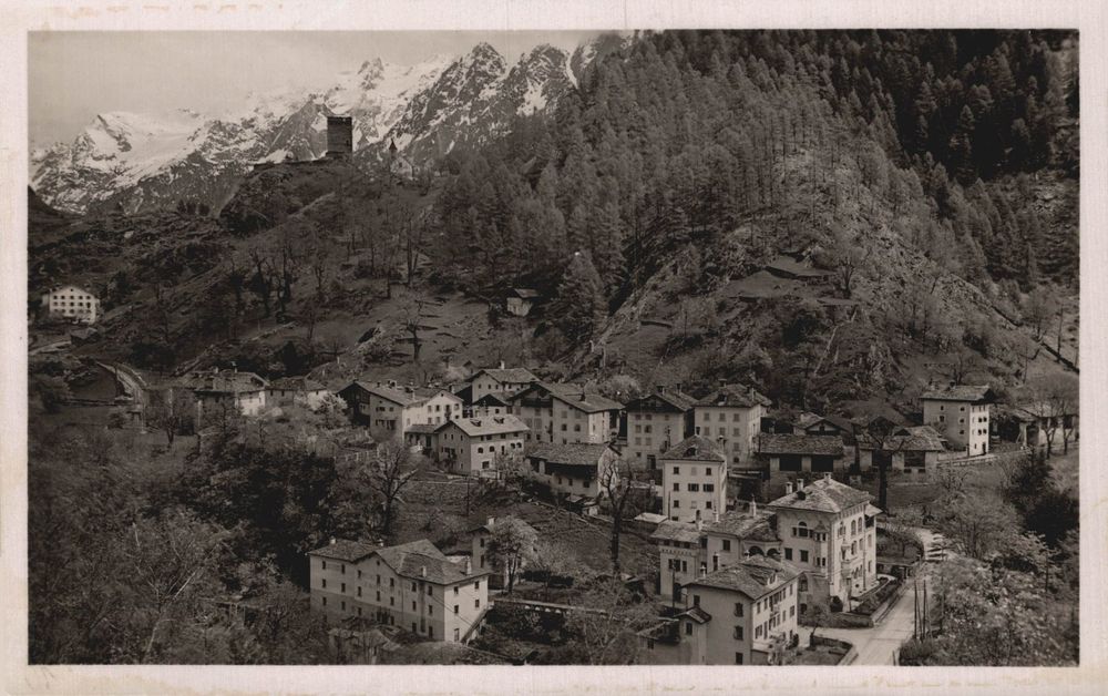 Promontogno mit Ruine Castelmur und Kirche Nossa Donna (Gebraucht) in Bronschhofen für CHF 10 ...