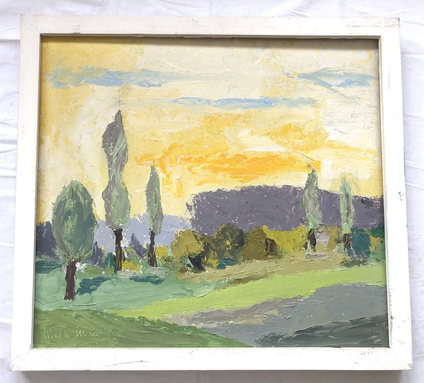 Gemälde - Öl auf Platte - signiert und datiert (Gebraucht) in Schaffhausen für CHF 80 – mit ...