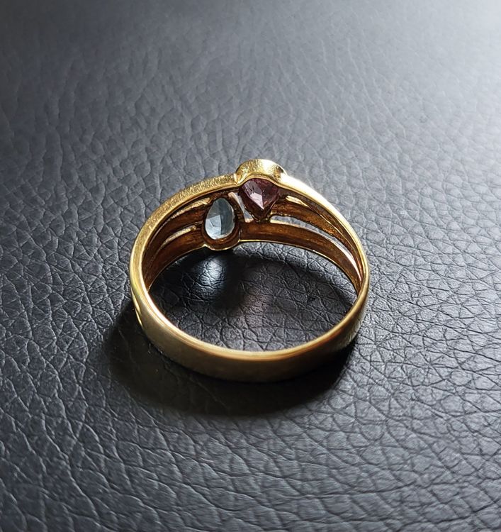 Gold 750 Ring Mit Steine | Kaufen auf Ricardo