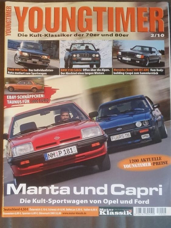 Youngtimer /10 Saab 900 Turb 500 SEC Polo G40 Manta Capri xx (Gebraucht ...