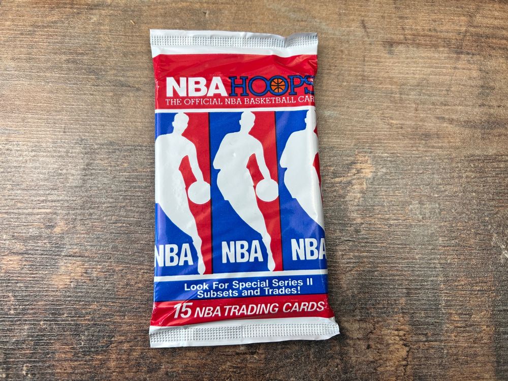 HOOPS NBA TRADING CARDS Booster 1990 selten (Neu und originalverpackt ...