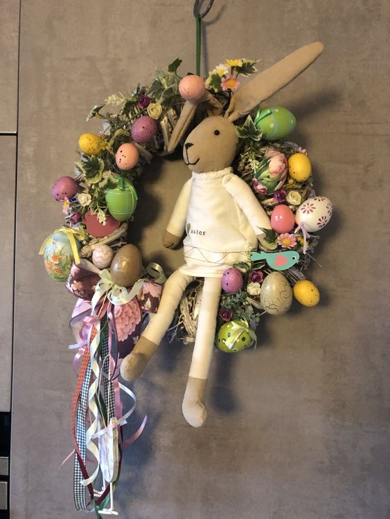 Osterdeko Osterhase Türkranz Fensterdeko Ostereier Shabby (Neu (gemäss Beschreibung)) in ...