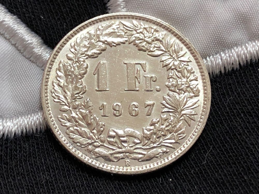 Schweiz 1 Franken 1967 Silber (Gebraucht) in Flumenthal für CHF 6 – mit Lieferung auf Ricardo kaufen