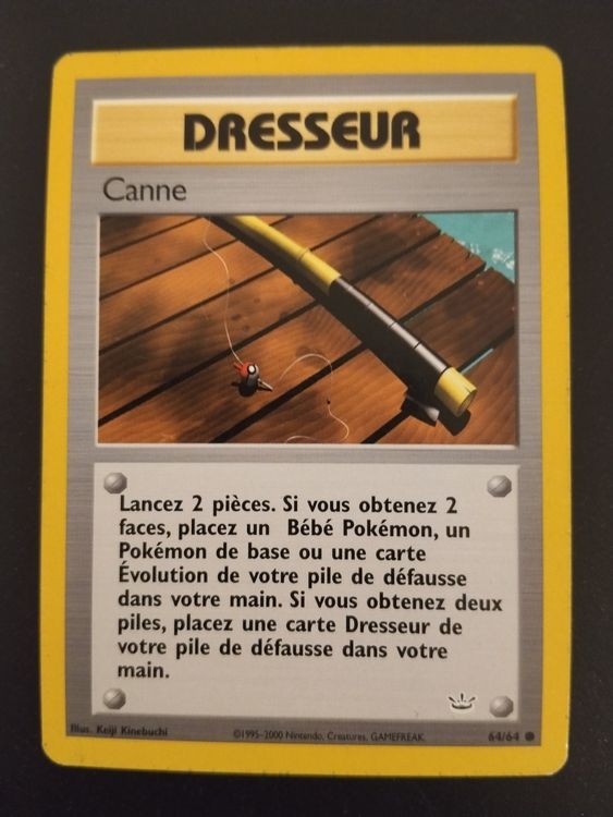 RARE: Pokémon Neo Révélation: Canne 64/64 FR (D'occasion) à Palézieux ...