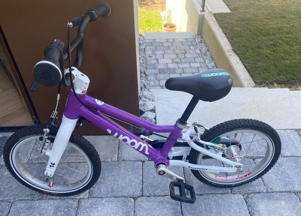 Woom 2 Kinderfahrrad 14 Zoll Lila | Kaufen auf Ricardo