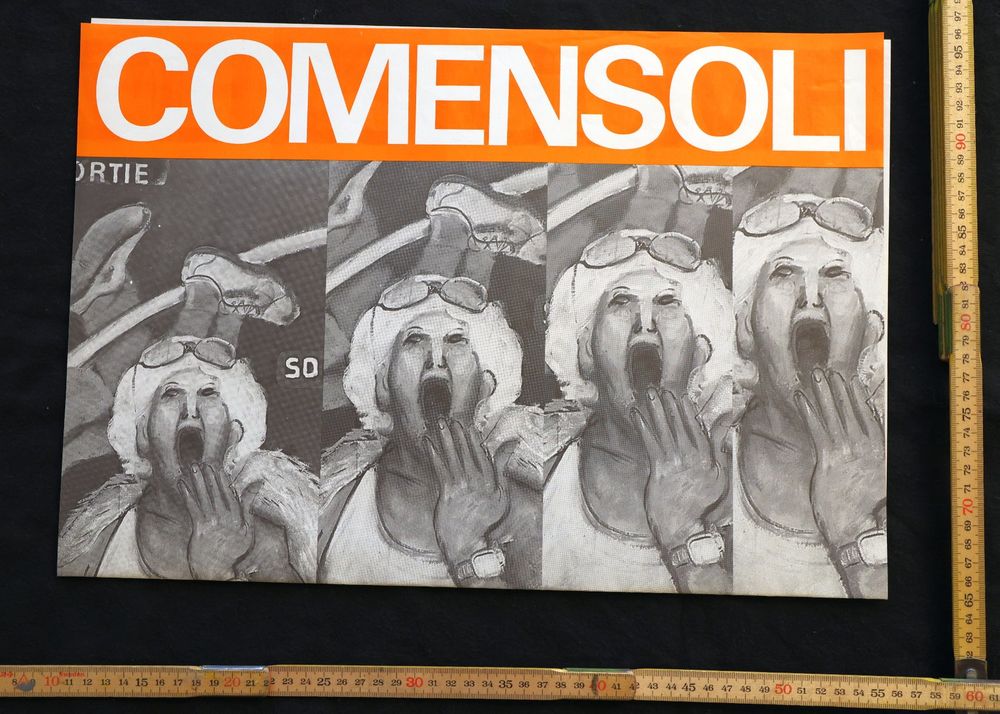 Mario Comensoli, seltenes Ausstellungsplakat 1978 (Gebraucht) in ...