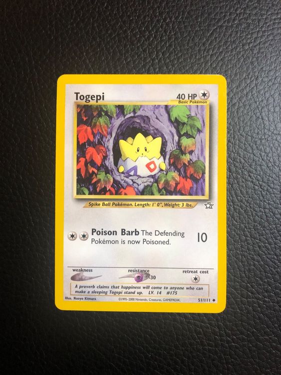 Neo Genesis Togepi 51/111 Ab 1 (Gebraucht) in Paradiso für CHF 3 – mit ...